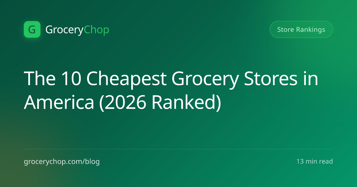 The 10 Cheapest Grocery Stores in America (2026 Ranked) | GroceryChop